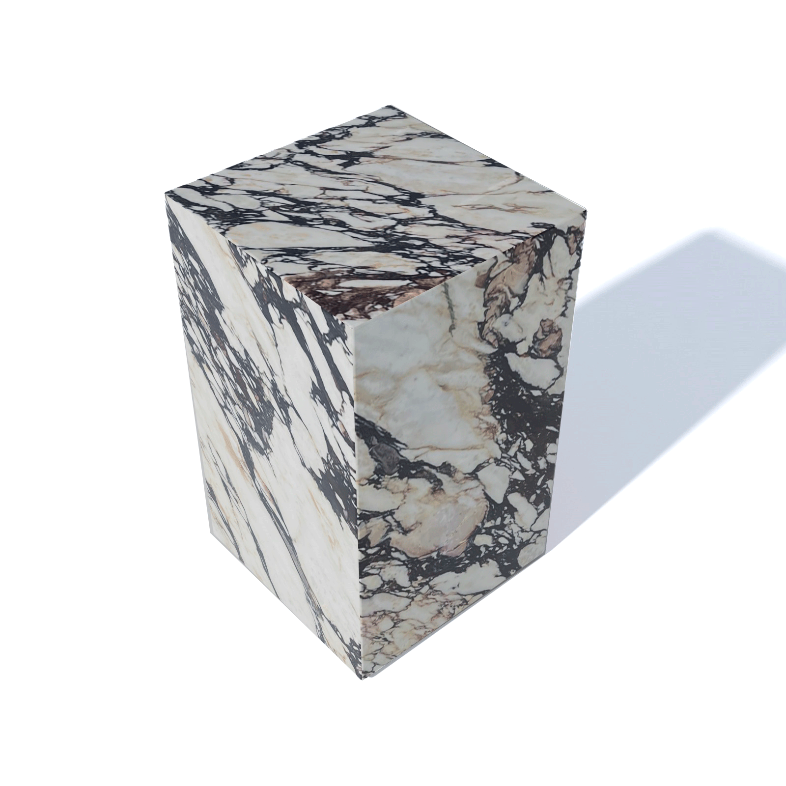 Plinth Tall Calacutta Viola Marble – MarbleMade Studio